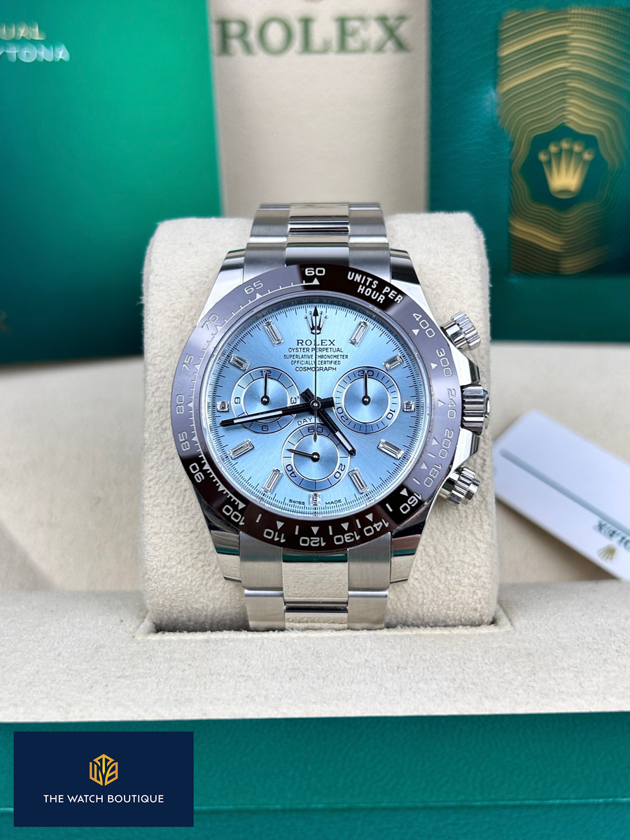 Rolex Daytona - Ice Blue Diamond Hour Marker Dial - 116506 - 2022 - Pl ...