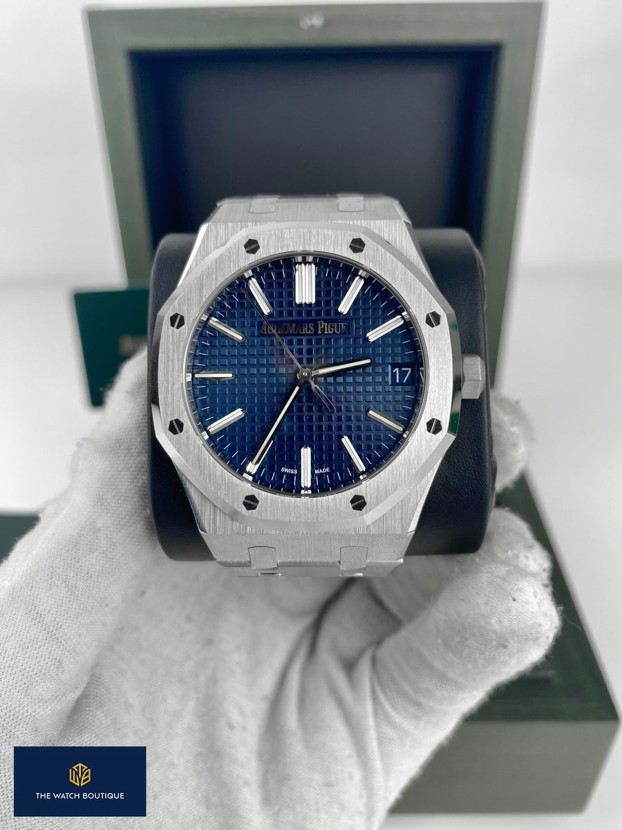 Audemars Piguet - Royal Oak - Blue - 15510ST - Steel - 2024 – The Watch ...