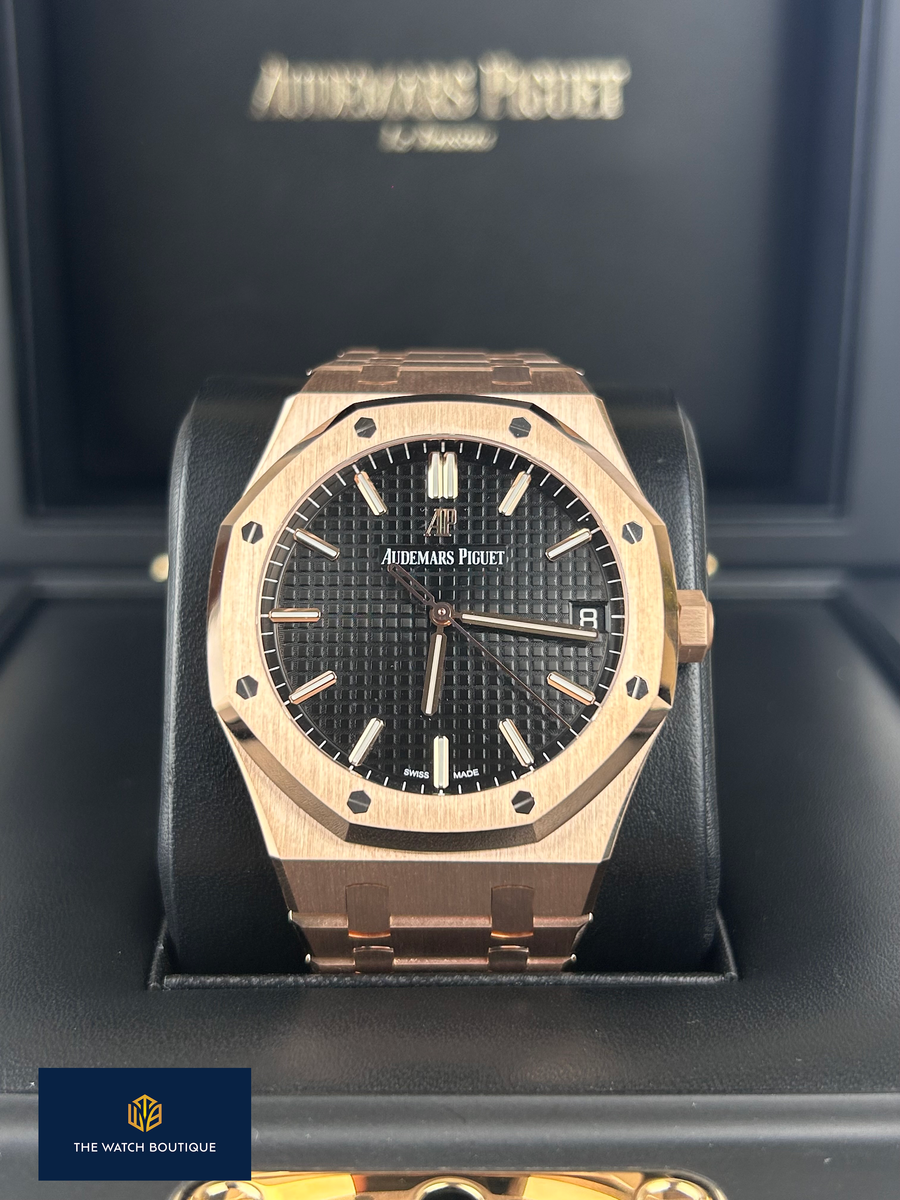 Audemars Piguet - Royal Oak - 15500OR - Black - Rose Gold - 2021 – The ...