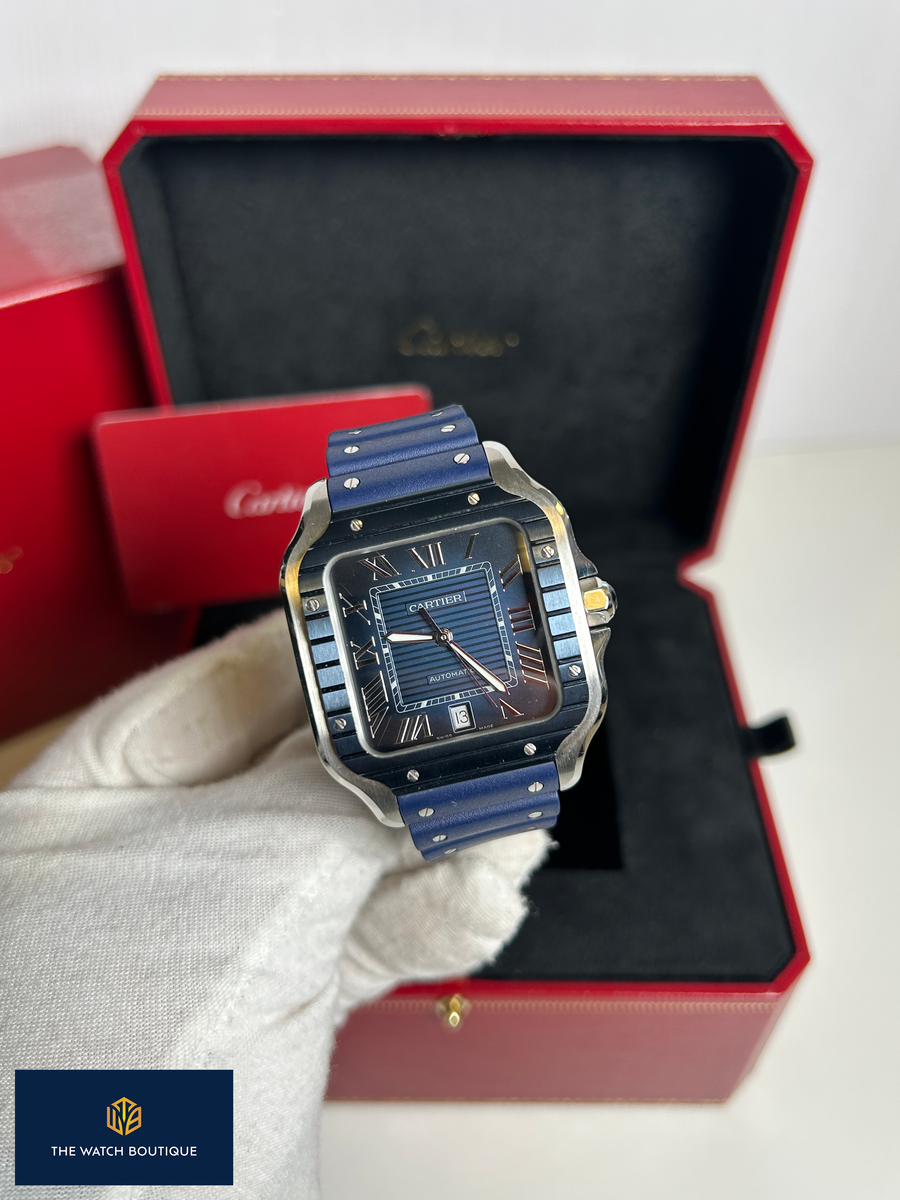 Cartier - Santos De Cartier - WSSA0048- Rubber – The Watch Boutique