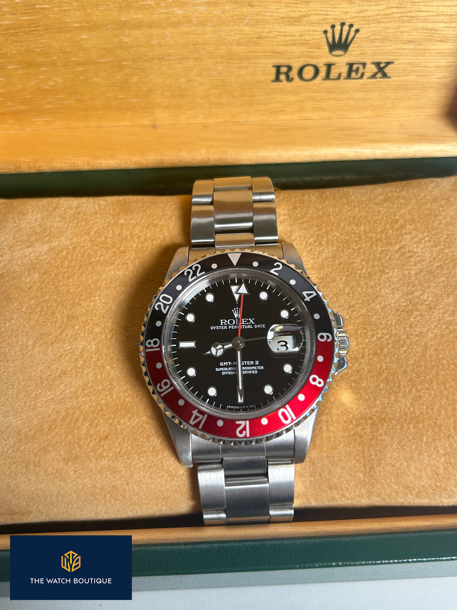 Rolex GMT-Master II - Black/Red Bezel Rolex | Black Dial | Oyster – The ...